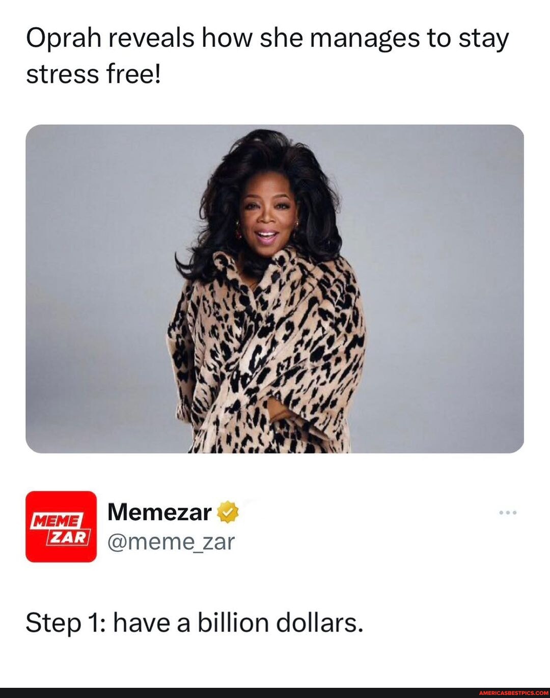 Oprah reveals how she manages to stay stress free! NY MEME Memezar ...