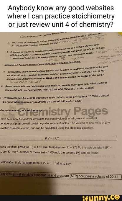 Stoichiometry memes. Best Collection of funny Stoichiometry pictures on ...