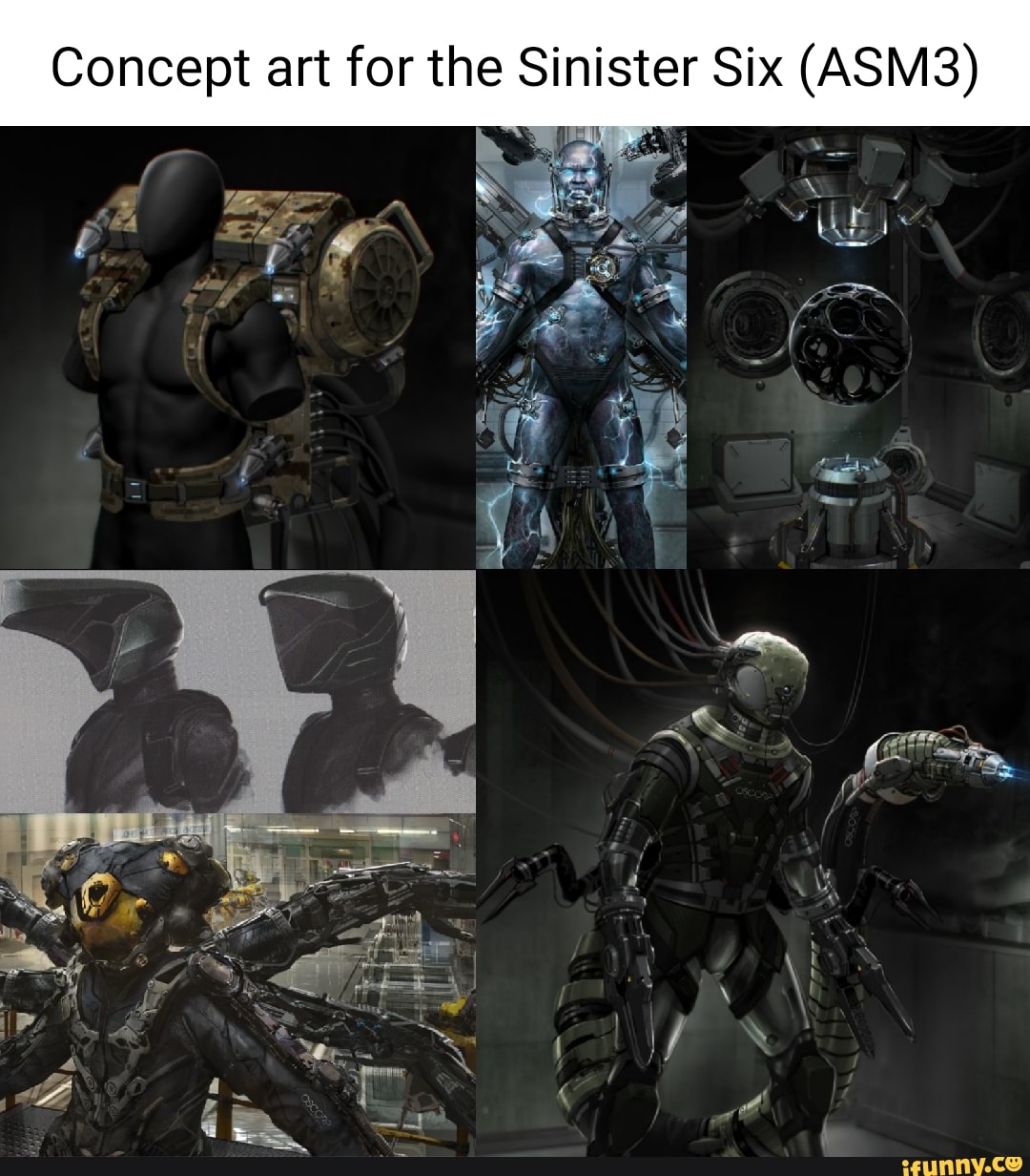 Concept art for the Sinister Six (ASM3) - iFunny