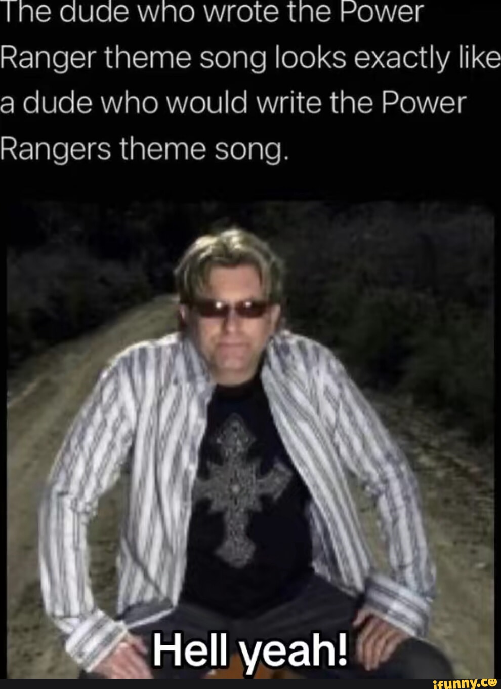 Ne auae who wrote the Power Ranger theme song looks exactly like a dude ...