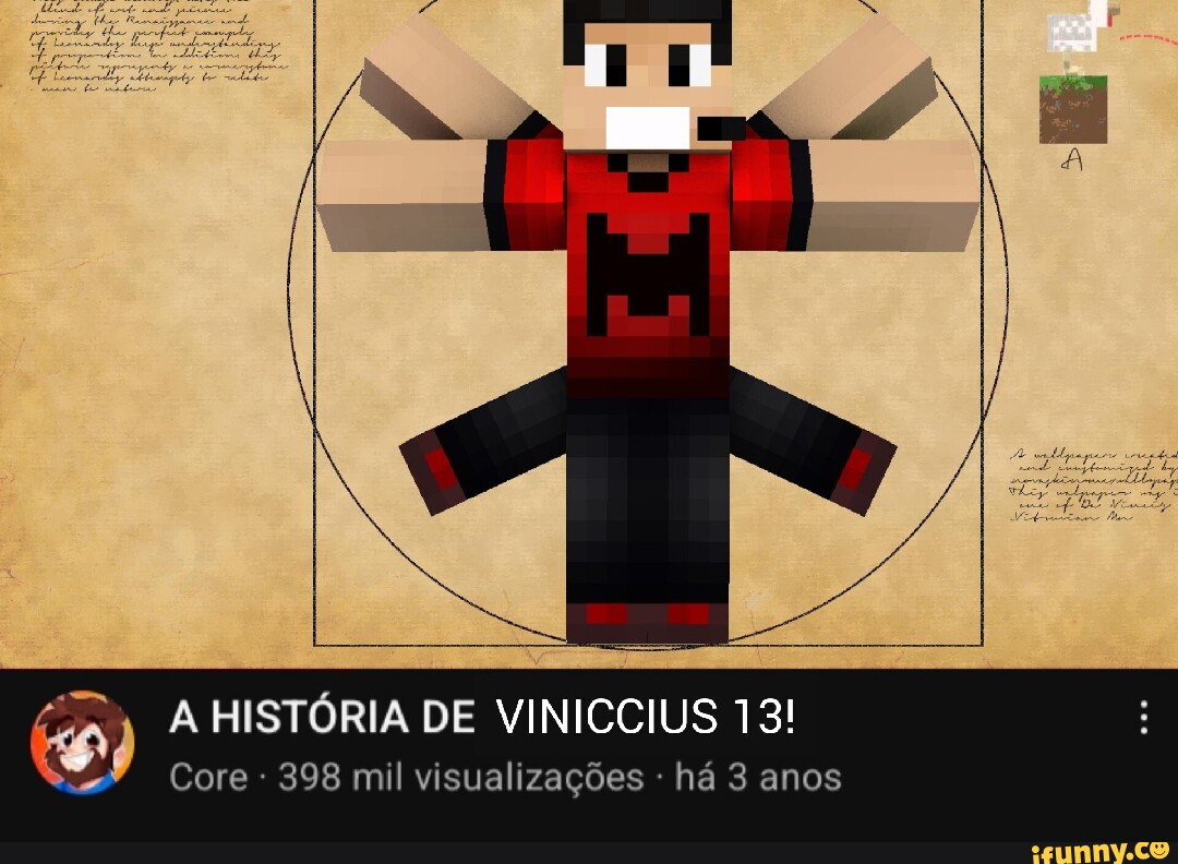 A HISTÓRIA DE VINICCIUS 13! Core 398 mil visualizações há 3 anos ...