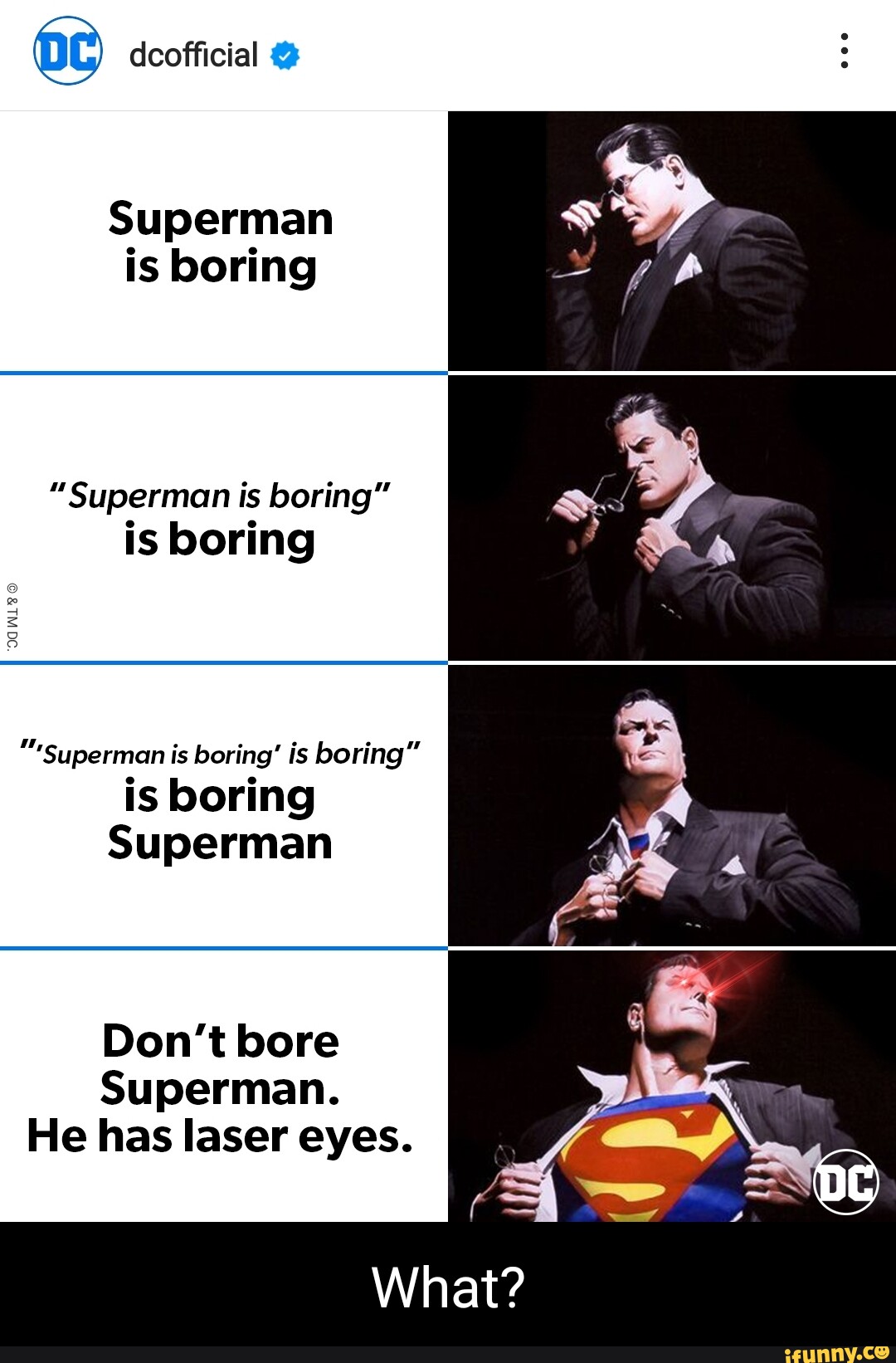 Oc dcofficial & Superman is boring "Superman is boring" is boring ...
