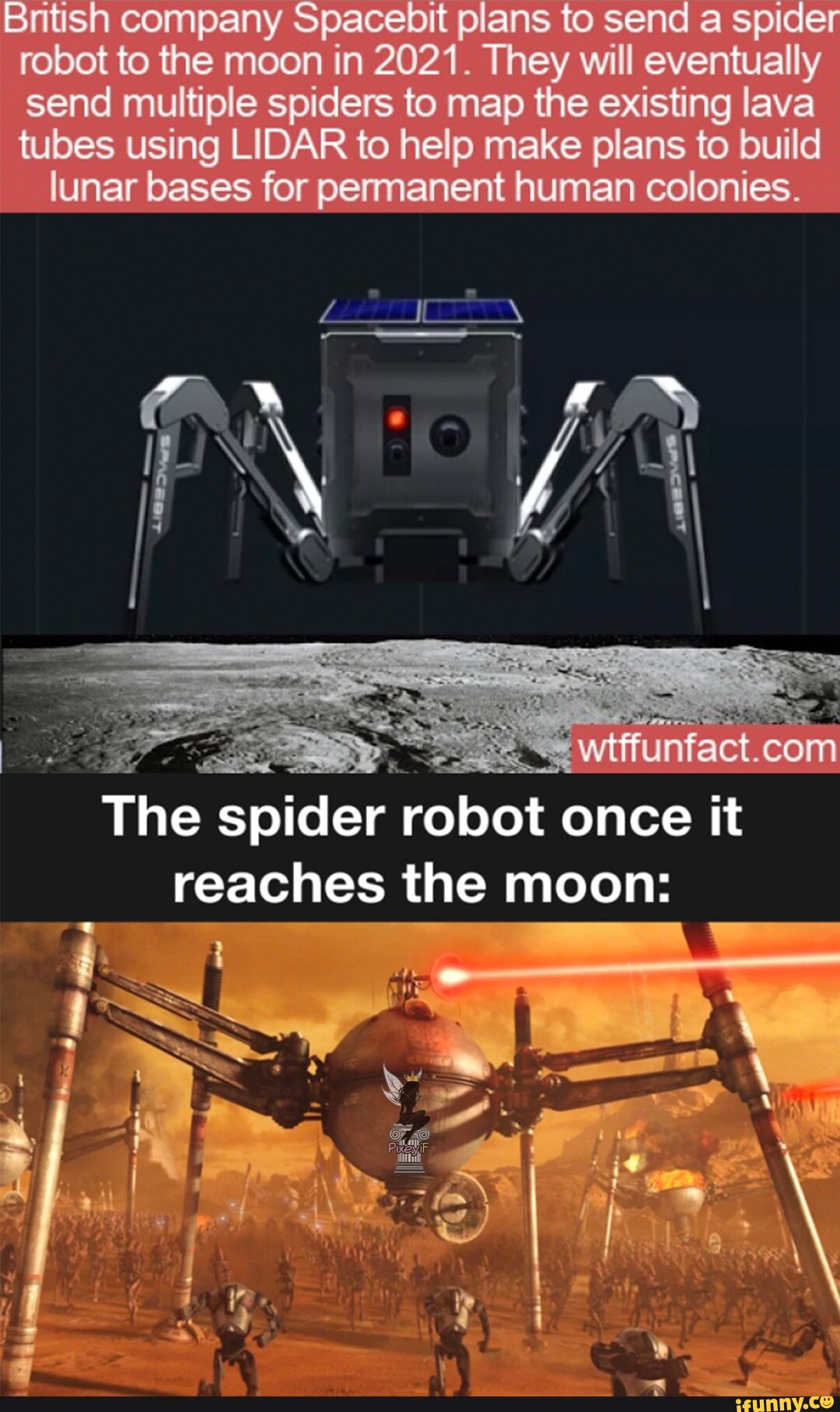 British company Spacebit plans to send a spider robot to the moon in ...