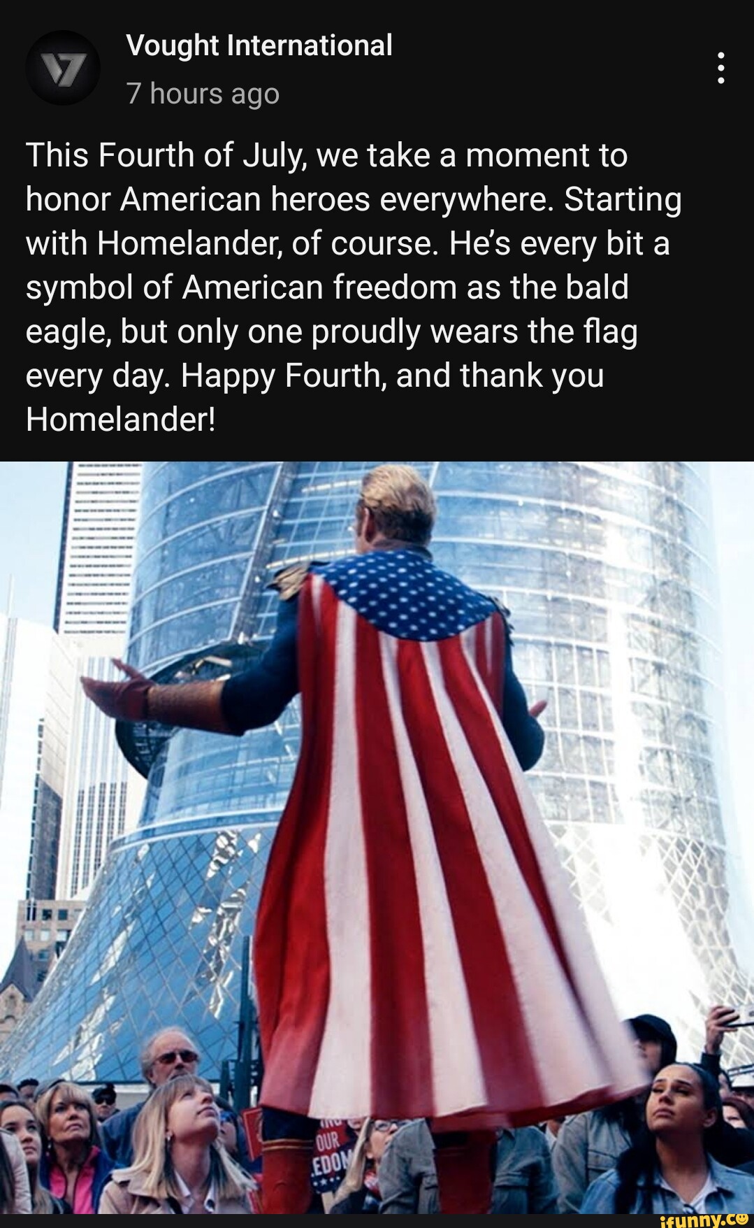 Vought International hours ago This Fourth of July, we take a moment to ...