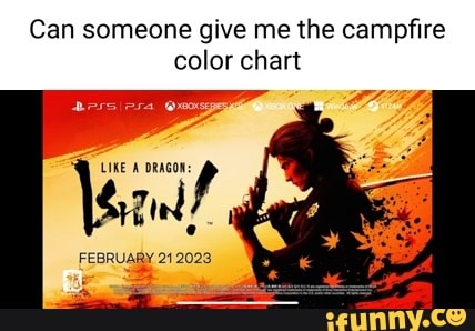 Can someone give me the campfire color chart FEBRUARY 21.2023 LIKE ...