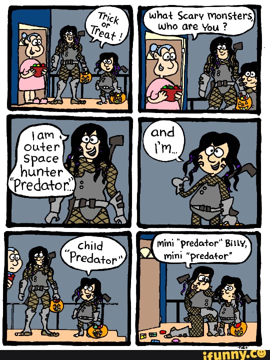 What Scary monsters) Who are You ? child mini "predater" Billy ...