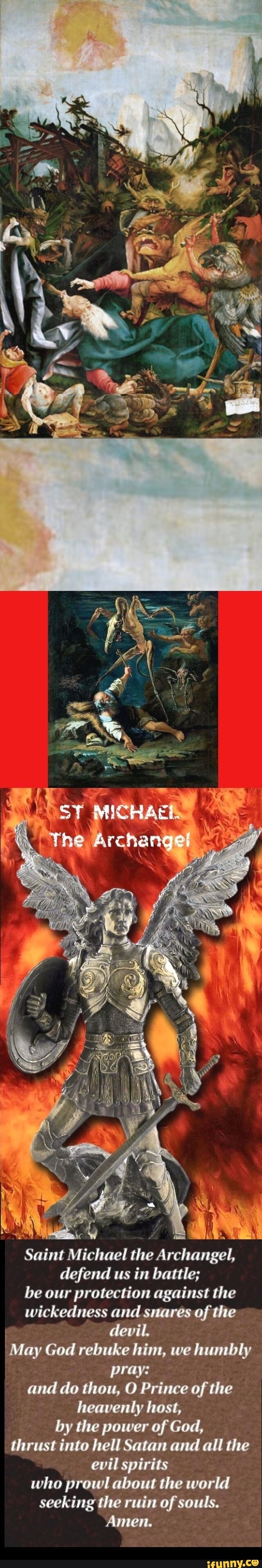 "Sst MICHAEL The Archangel Saint Michael the Archangel, defend us in ...