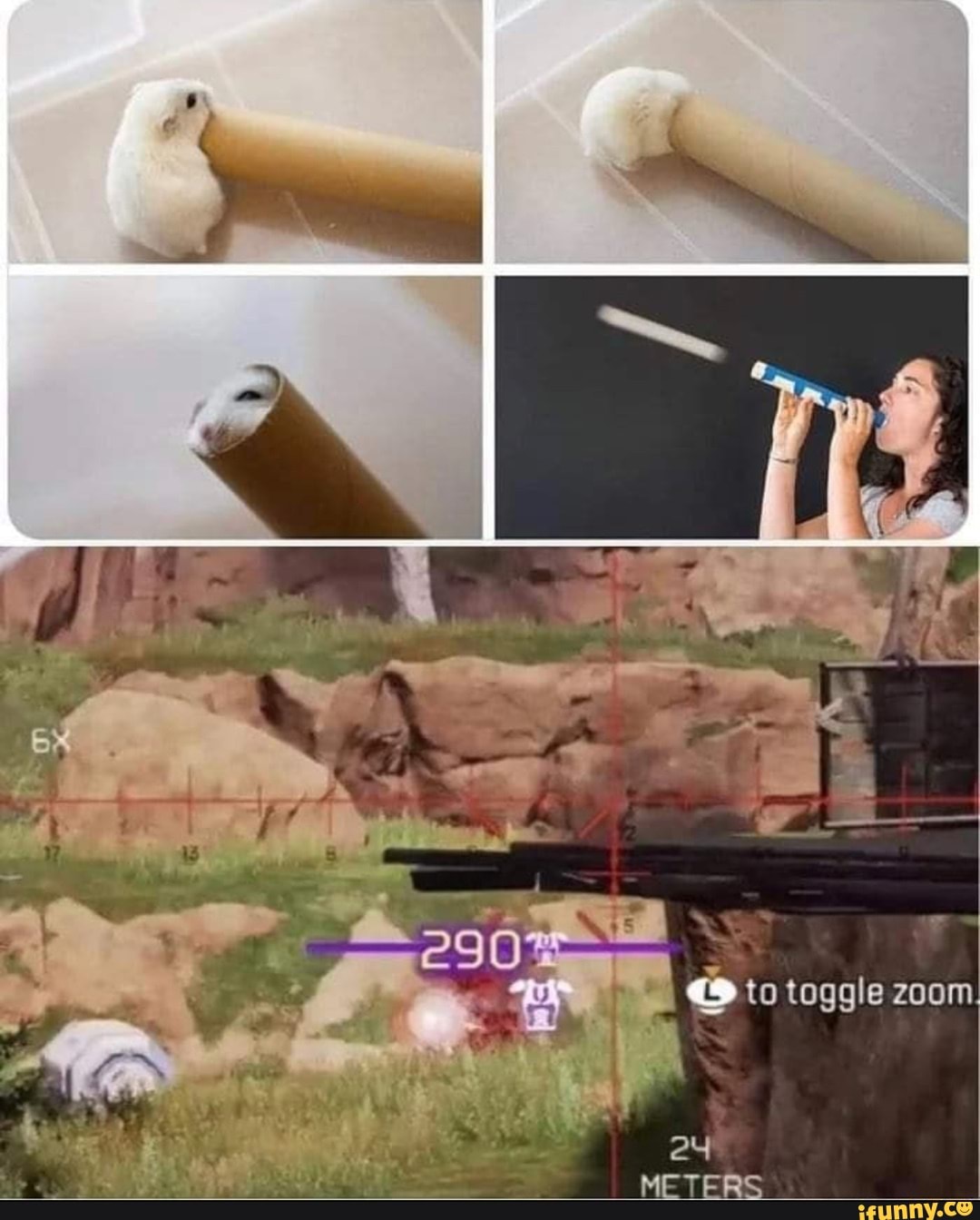 To toggle zoom METERS - iFunny