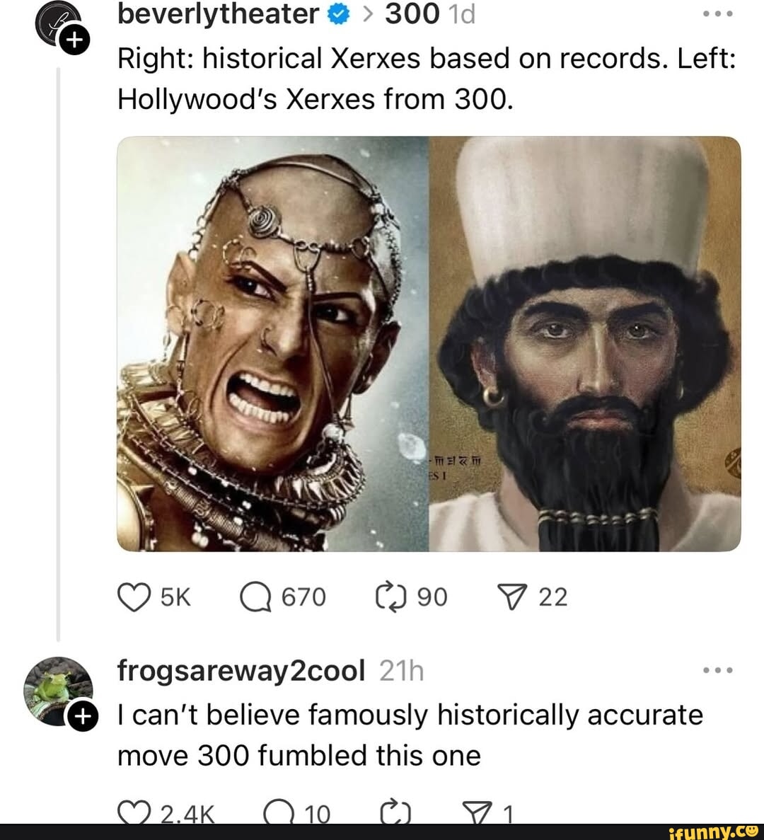 Beverlytheater > 300 id Right: historical Xerxes based on records. Left ...