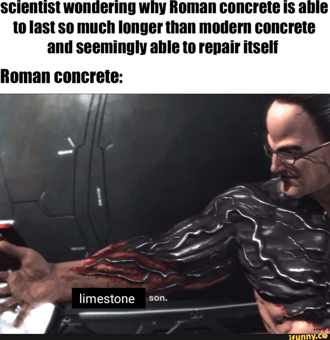 Cclentist wondering why Roman concrete is a to last so much longer than ...