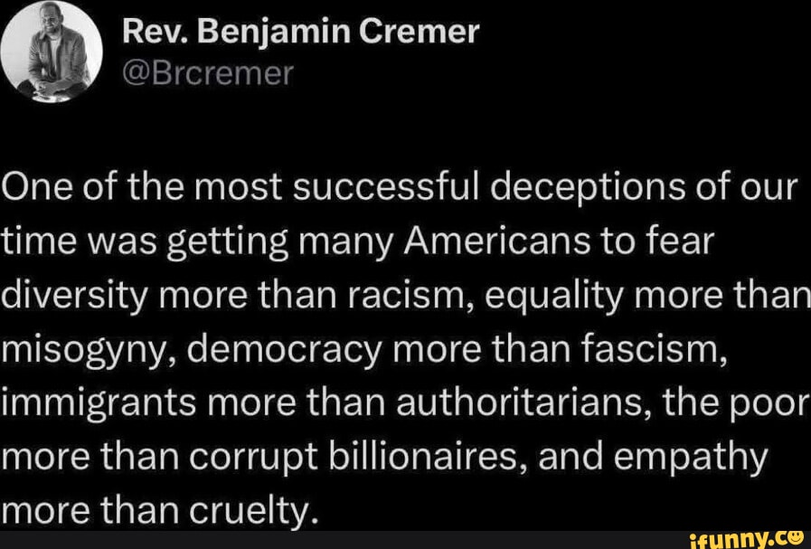 Rev. Benjamin Cremer Breremer One of the most successful deceptions of ...