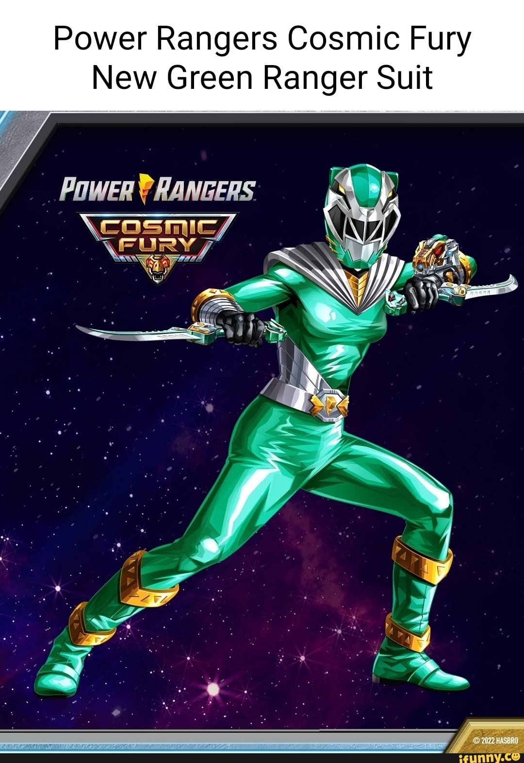 Power Rangers Cosmic Fury New Green Ranger Suit PoweR RANGERS \Easmic ...