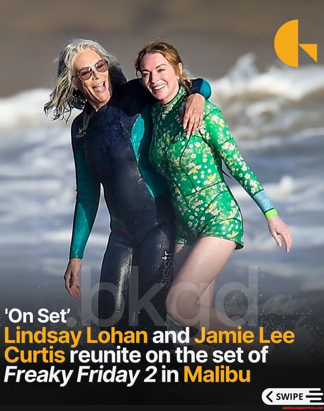 Lindsay Lohan and Jamie Lee Curtis were spotted in Malibu, sharing a ...