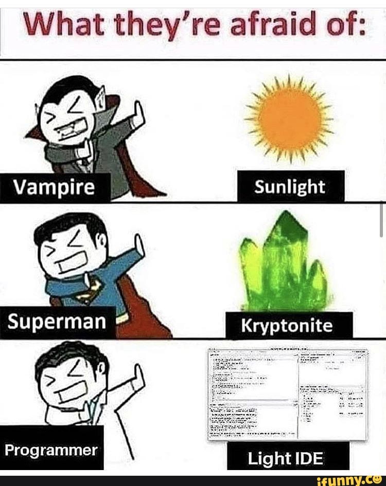 What they're afraid of: Programmer Light IDE - iFunny