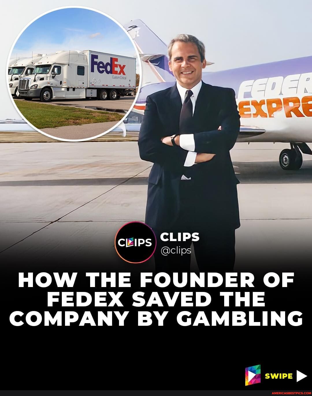 Once on the brink of bankruptcy, FedEx's founder, Frederick W. Smith ...