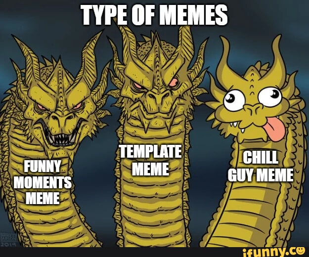TYPE OF MEMES are TEMPLATE CHILL FUNNY MEME MOMENTS GUY MEME - iFunny