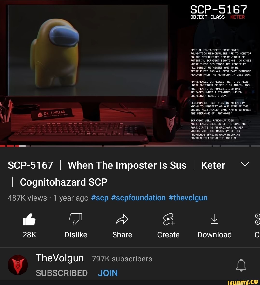 SCP-3167 OBJECT CLASS: SPECIAL CONTAINNENT PROCEDURES: FOUNOATION UEB ...