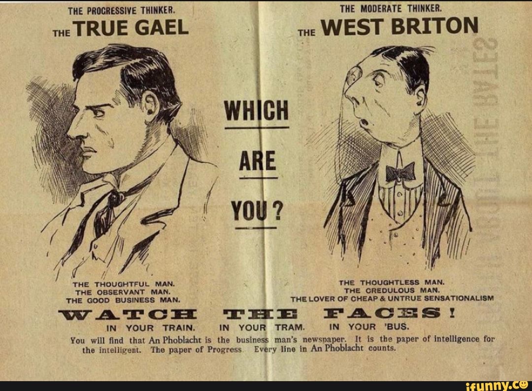 THE PROGRESSIVE THINKER. THE MODERATE THINKER. me TRUE GAEL me WEST ...
