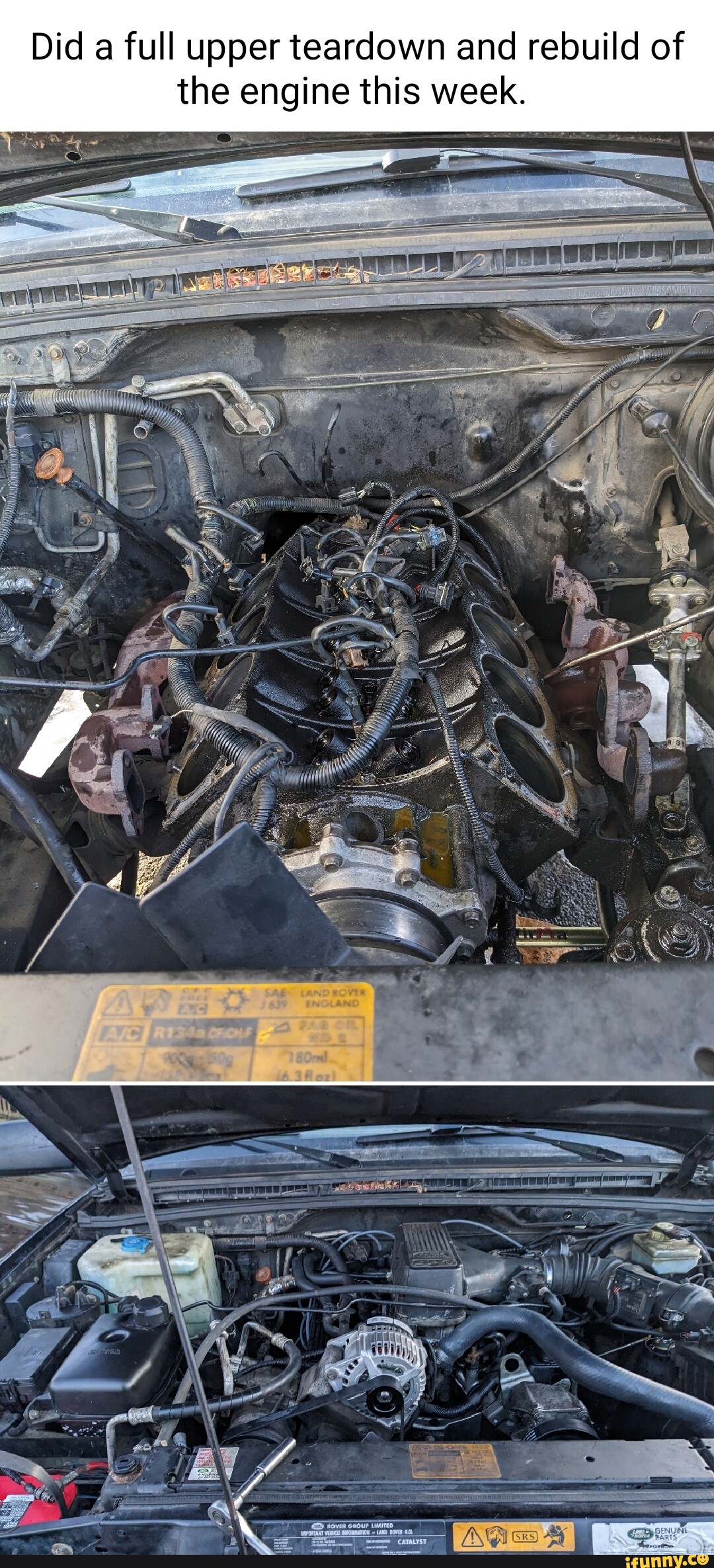 Did a full upper teardown and rebuild of the engine this week. rN - iFunny