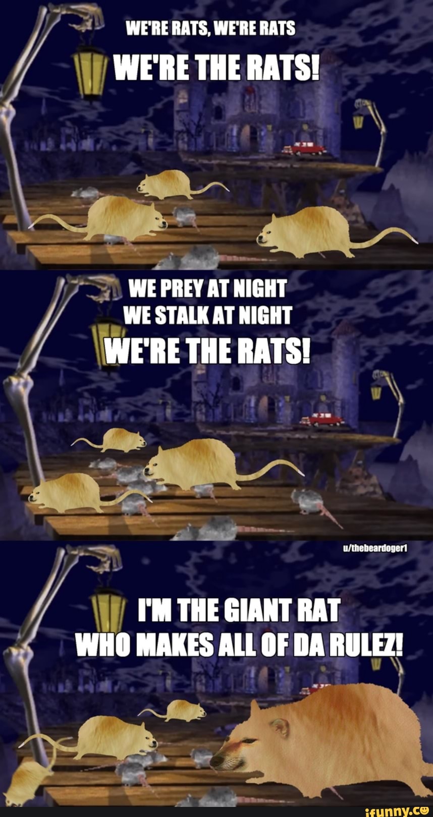 Ww I'M THE GIANT RAT WHO MAKES ALL OF BA RULET! - iFunny