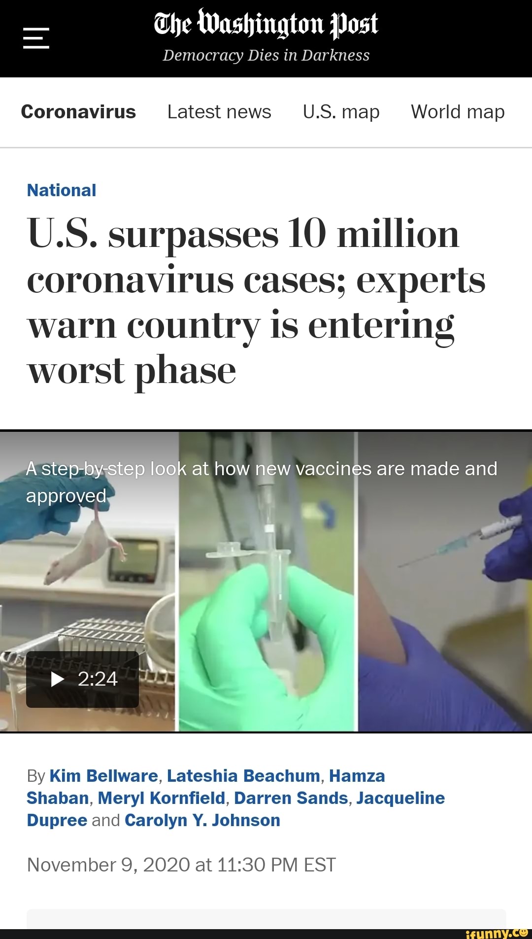 The Washington Post Democracy Dies in Darkness Coronavirus Latestnews U ...