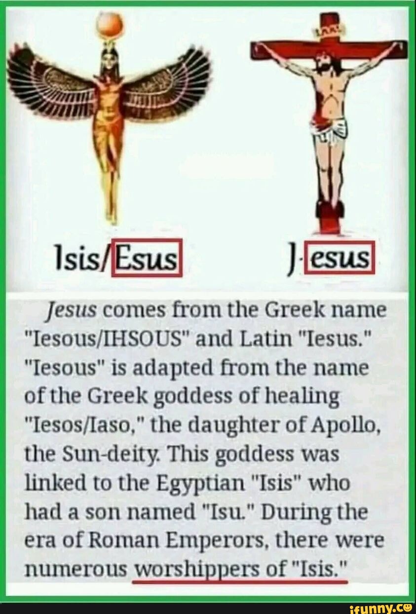 \sis] es Jesus comes from the Greek name and Latin "Tesus." "Tesous" is ...