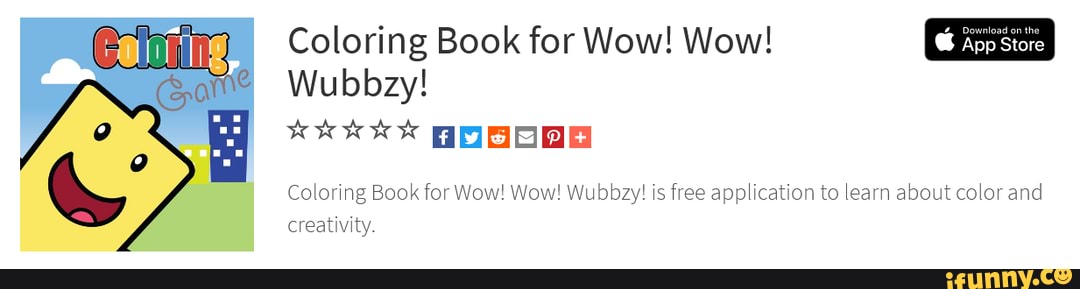 Coloring Book for Wow! Wow! App Store Wubbzy! Coloring Book for Wow ...
