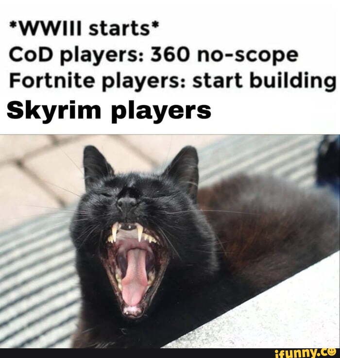 *WWIII starts* CoD players: 360 no-scope Fortnite players: start ...