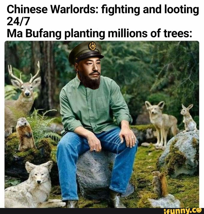 Chinese Warlords: fighting and looting Ma Bufang planting millions of ...