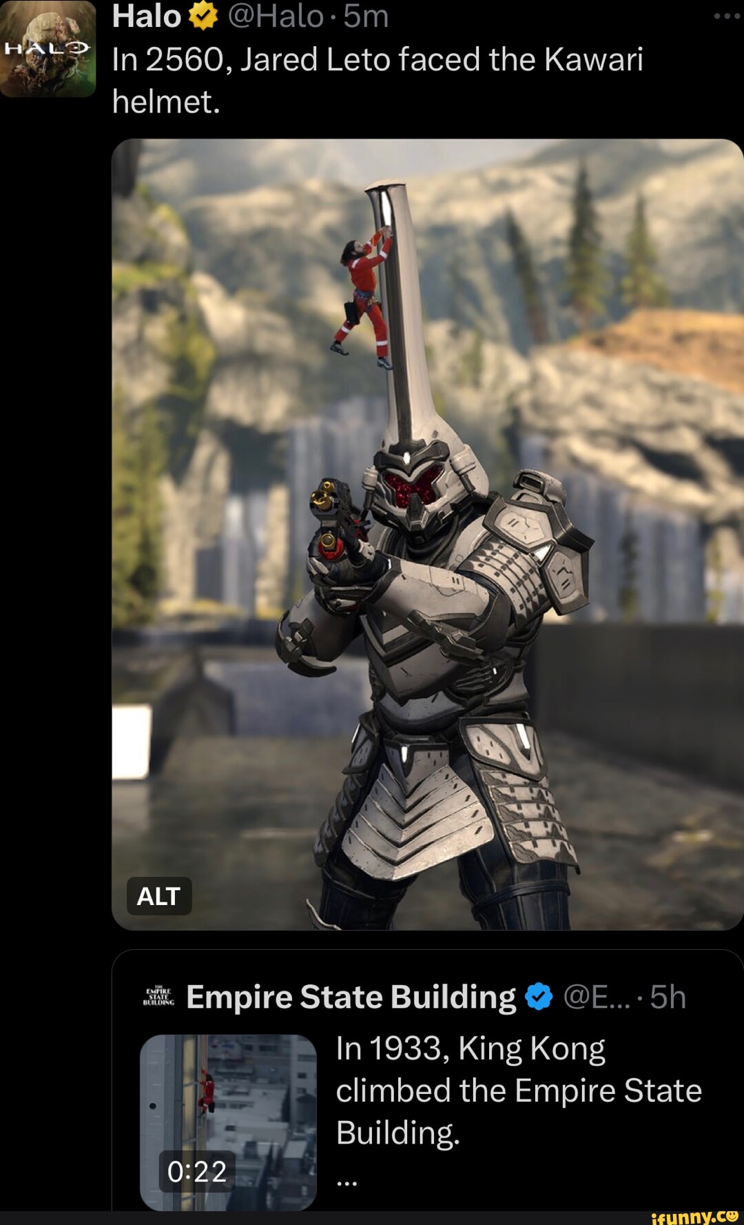 Halo @Halo- In 2560, Jared Leto faced the Kawari helmet. ALT Empire ...