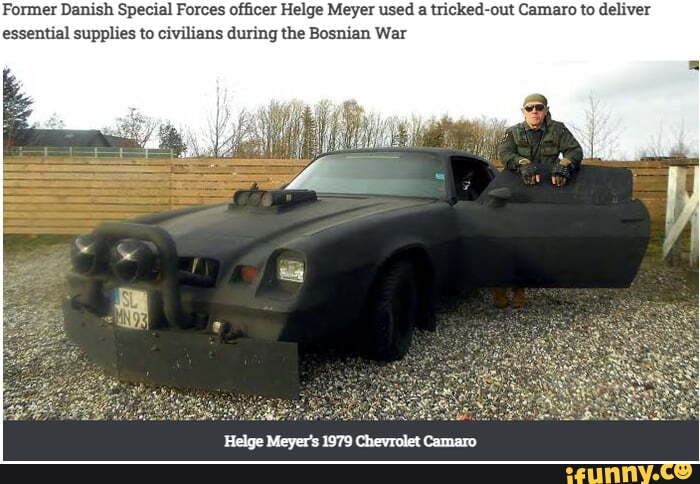 Former Danish Special Forces officer Helge Meyer used a out Camaro to ...