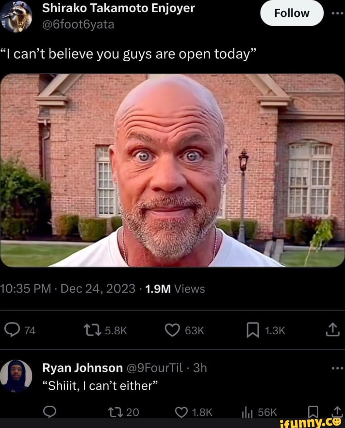 Shirako Takamoto Enjoyer Follow "I can't believe you guys are open ...