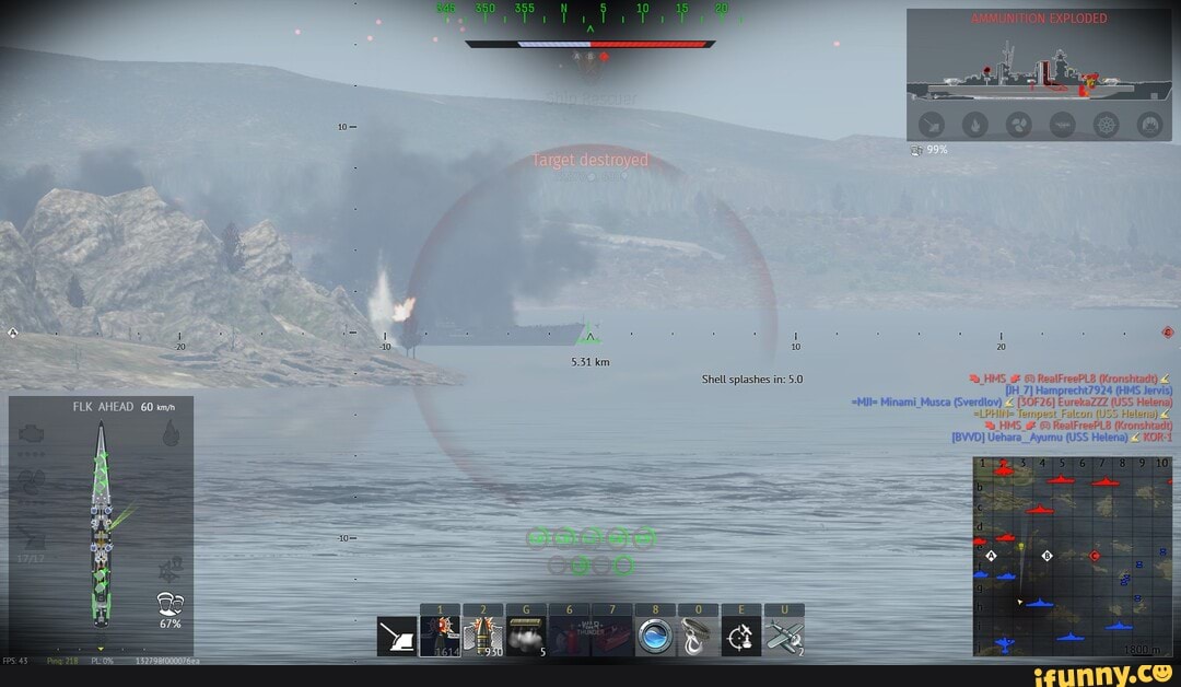 Shell splashes in: 5.0: is km =Milk Minami_Musca (Sverdlov) [3OF26 ...