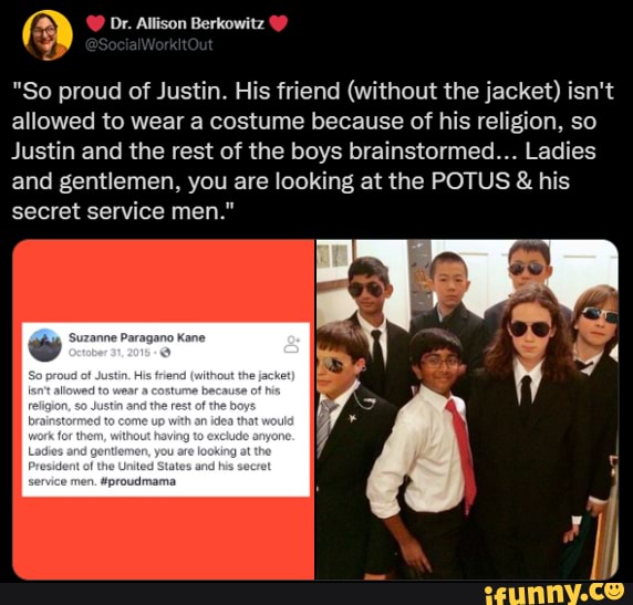 Dr. Allison Berkowitz "So proud of Justin. His friend (without the ...