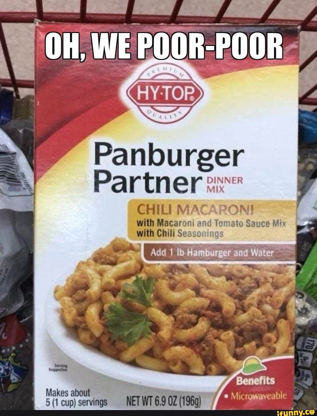 OH, WE POOR-POOR Panburger Partner CHILI MACARONI with Macaroni and ...