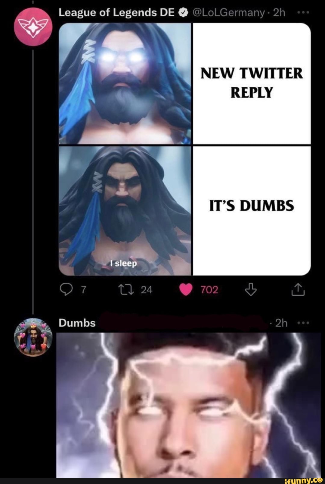 DD League of Legends DE @ @LoLGermany NEW TWITTER REPLY IT'S DUMBS ...