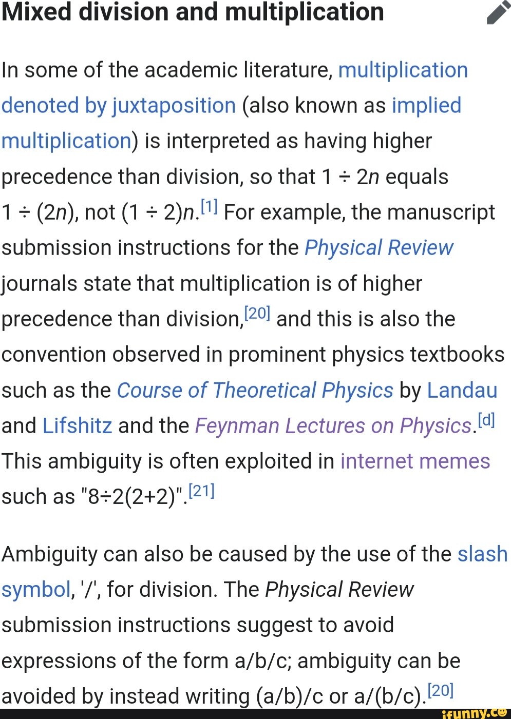 Mixed Division And Multiplication In Some Of The Academic Literature mixed-division-and-multiplication-in-some-of-the-academic-literature
