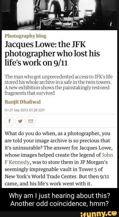 Photography blog Jacques Lowe: the JFK photographer who lost his life's ...