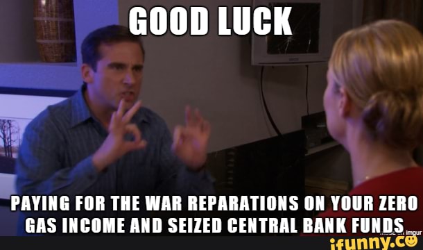 GOOD LUCK PAYING FOR THE WAR REPARATIONS ON YOUR ZERO - iFunny
