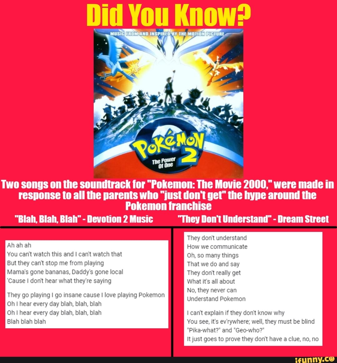 Two songs on the soundtrack for "Pokemon: The Movie 2000," were made in ...