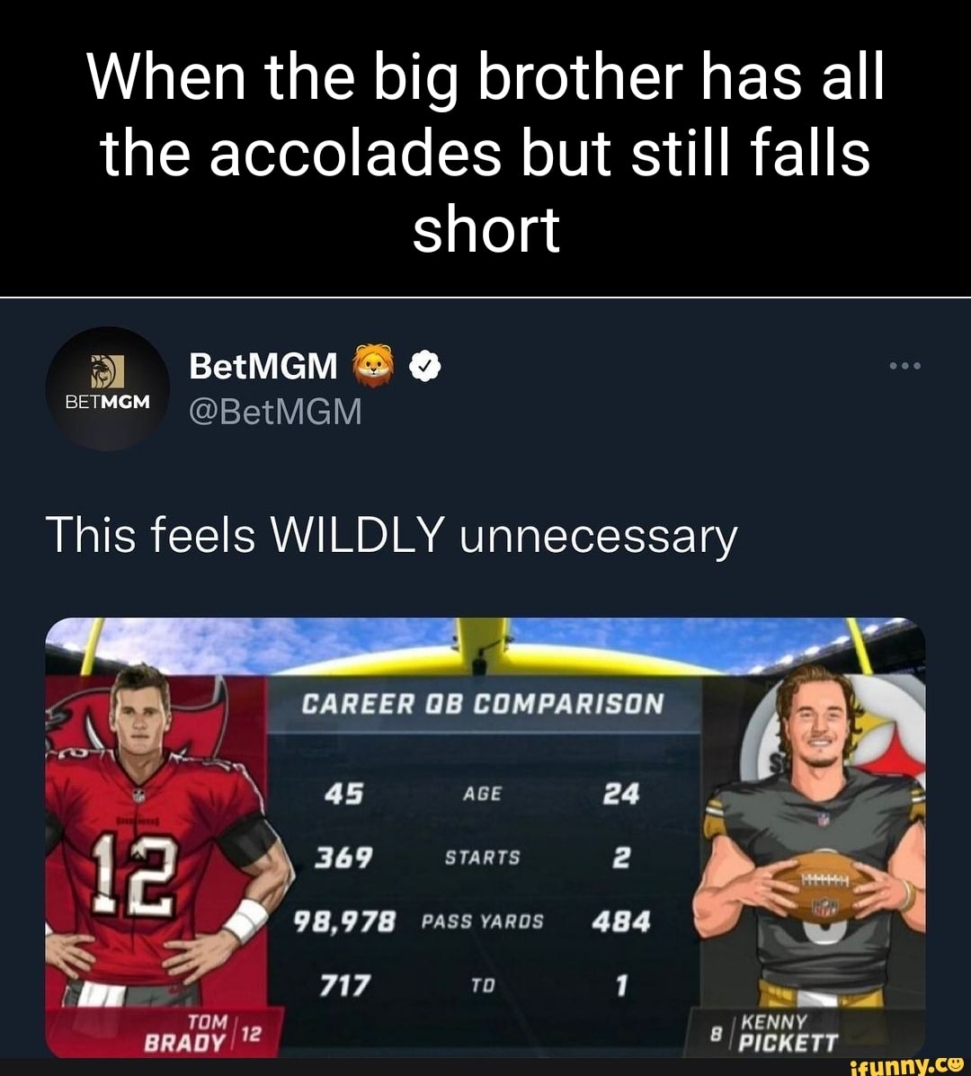When the big brother has all the accolades but still falls short 3 ...