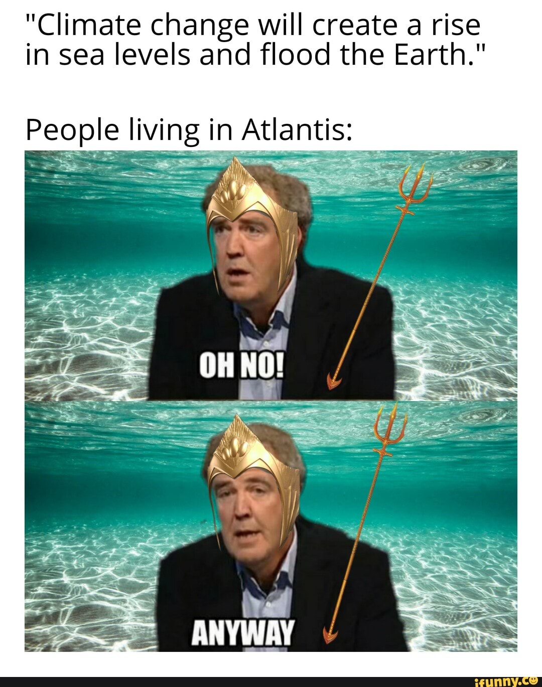 "Climate change will create a rise in sea levels and flood the Earth ...