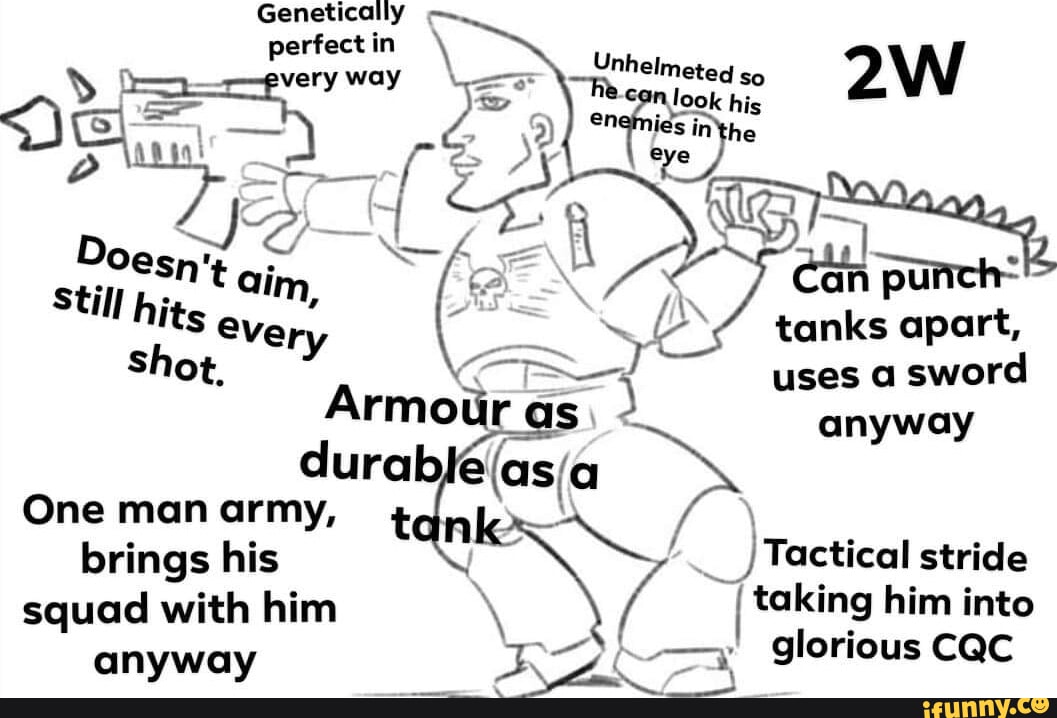 Genetically perfect in Unhelmeteg eye in an punch- tanks apart, uses a ...