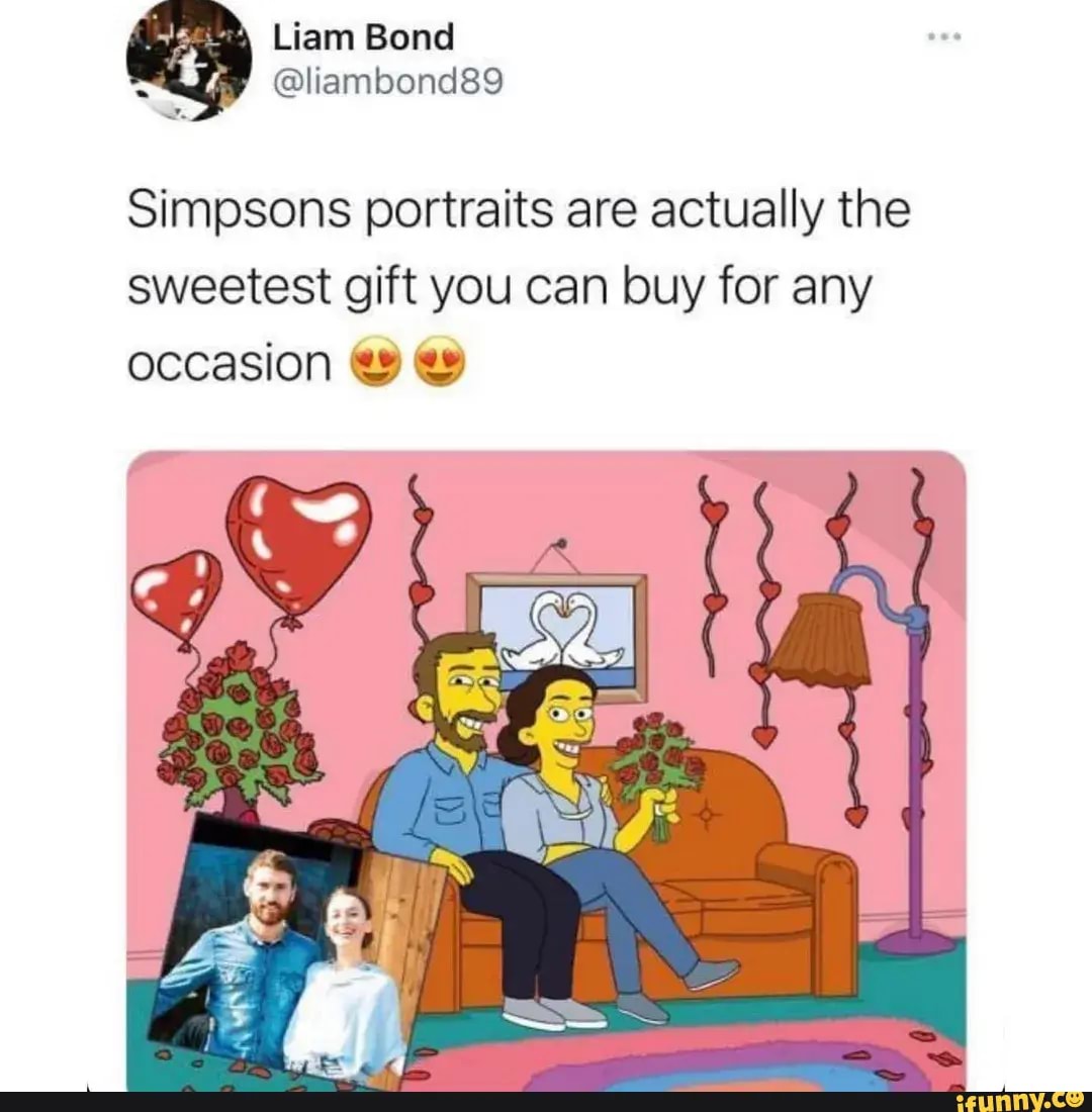 Bond Simpsons portraits are actually the sweetest gift you can buy for ...