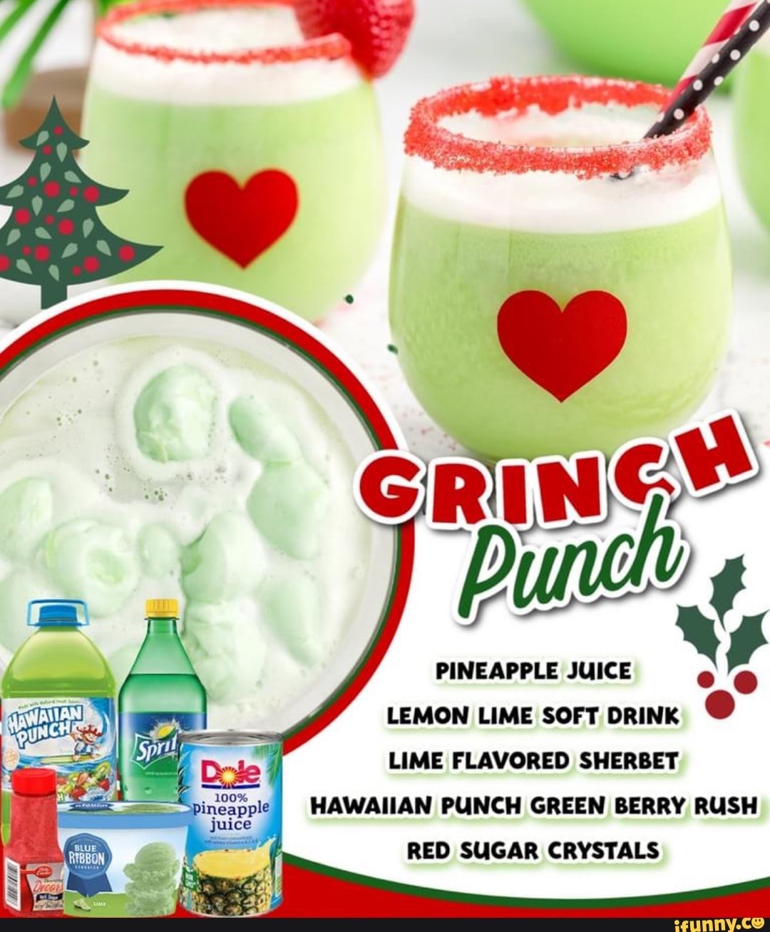 LO PINEAPPLE JUICE LEMON LIME SOFT DRINK LIME FLAVORED SHERBET HAWAIIAN ...