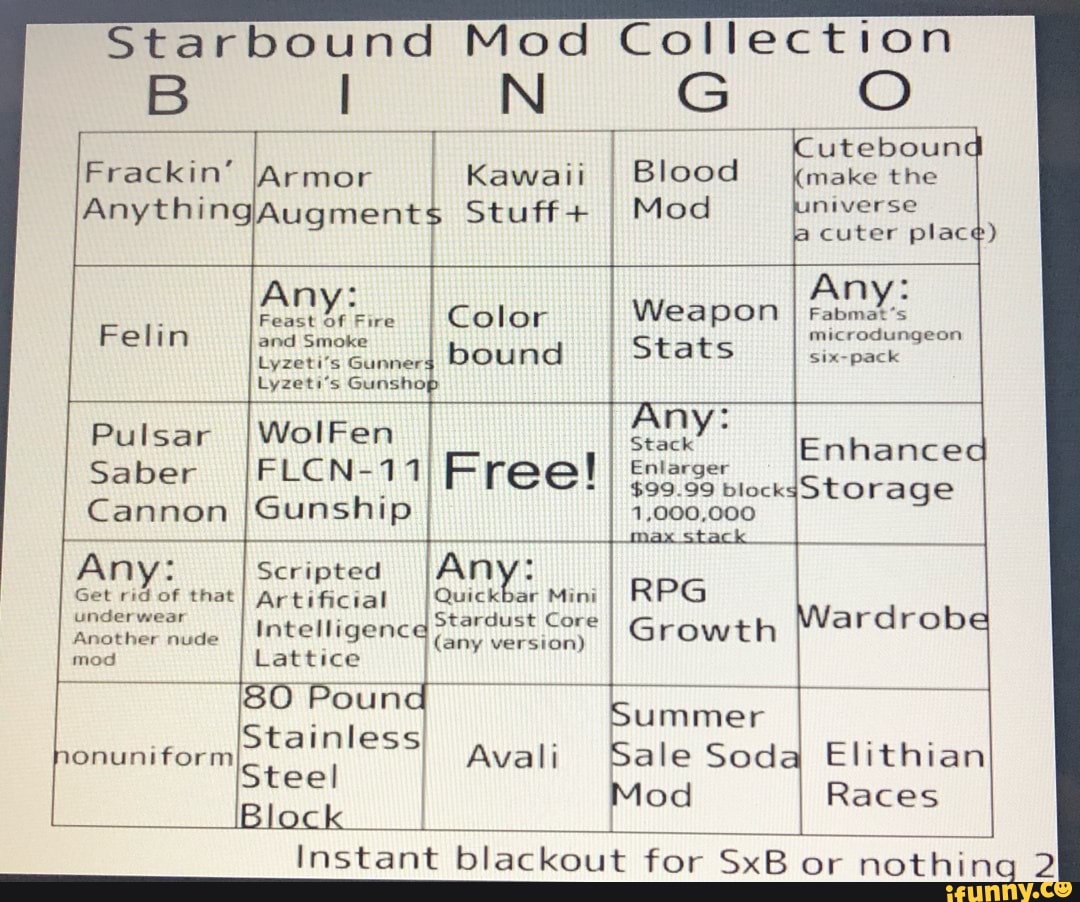 Starbound Mod Collection Frackin' IN Armor Kawaii AnythingAugment ...