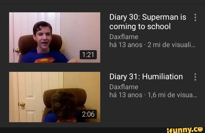 Diary 30: Superman is coming to school Daxflame ha 13 anos 2 mi de ...