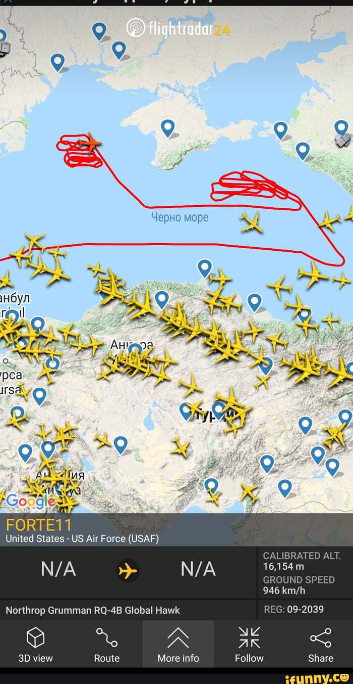 @flightradar pea Am FORTE11 United States - US Air Force (USAF ...