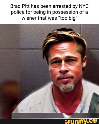 Brad Pitt has been arrested by NYC police for being in possession of a ...