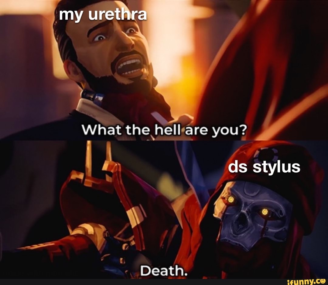My urethra What the hell are you? stylus Death. - iFunny